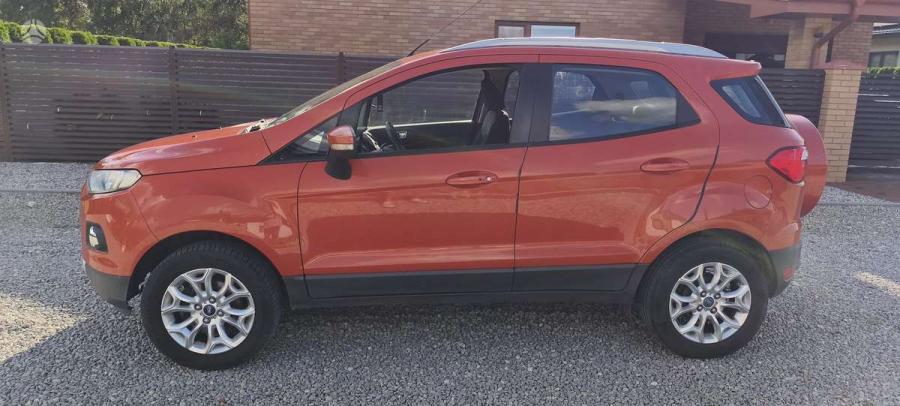 Orange Ford EcoSport 2015 in Taurage, with an engine capacity of 1.00 L and mileage of 142 thousand km for 4400 €, photo 6 on AUTOMOTO.COM.LV