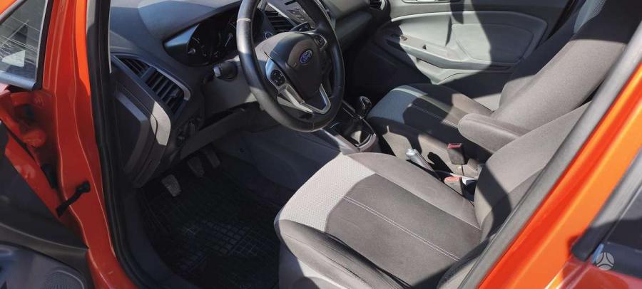 Orange Ford EcoSport 2015 in Taurage, with an engine capacity of 1.00 L and mileage of 142 thousand km for 4400 €, photo 10 on AUTOMOTO.COM.LV