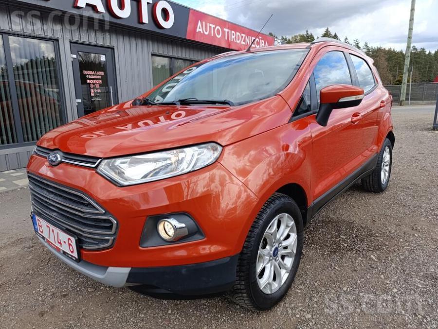 Orange Ford EcoSport 2016 in Valmiera, with an engine capacity of 1.00 L and mileage of 125 thousand km for 6990 €, photo 1 on AUTOMOTO.COM.LV