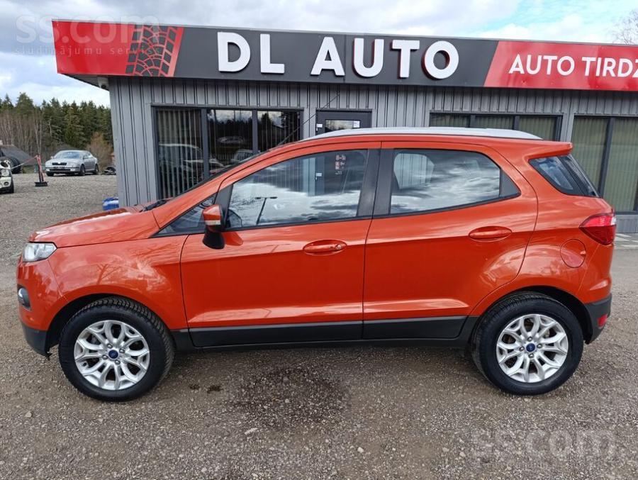 Orange Ford EcoSport 2016 in Valmiera, with an engine capacity of 1.00 L and mileage of 125 thousand km for 6990 €, photo 3 on AUTOMOTO.COM.LV