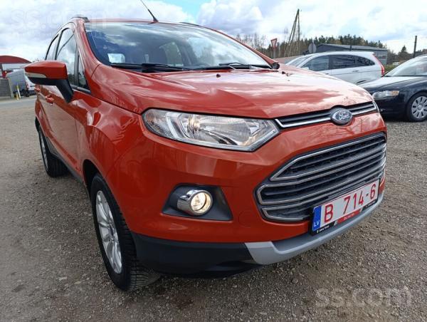 Orange Ford EcoSport 2016 in Valmiera, with an engine capacity of 1.00 L and mileage of 125 thousand km for 6990 €, photo 5 on AUTOMOTO.COM.LV