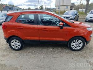 Orange Ford EcoSport 2016 in Valmiera, with an engine capacity of 1.00 L and mileage of 125 thousand km for 6990 €, photo 7 on AUTOMOTO.COM.LV