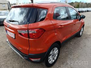 Orange Ford EcoSport 2016 in Valmiera, with an engine capacity of 1.00 L and mileage of 125 thousand km for 6990 €, photo 8 on AUTOMOTO.COM.LV