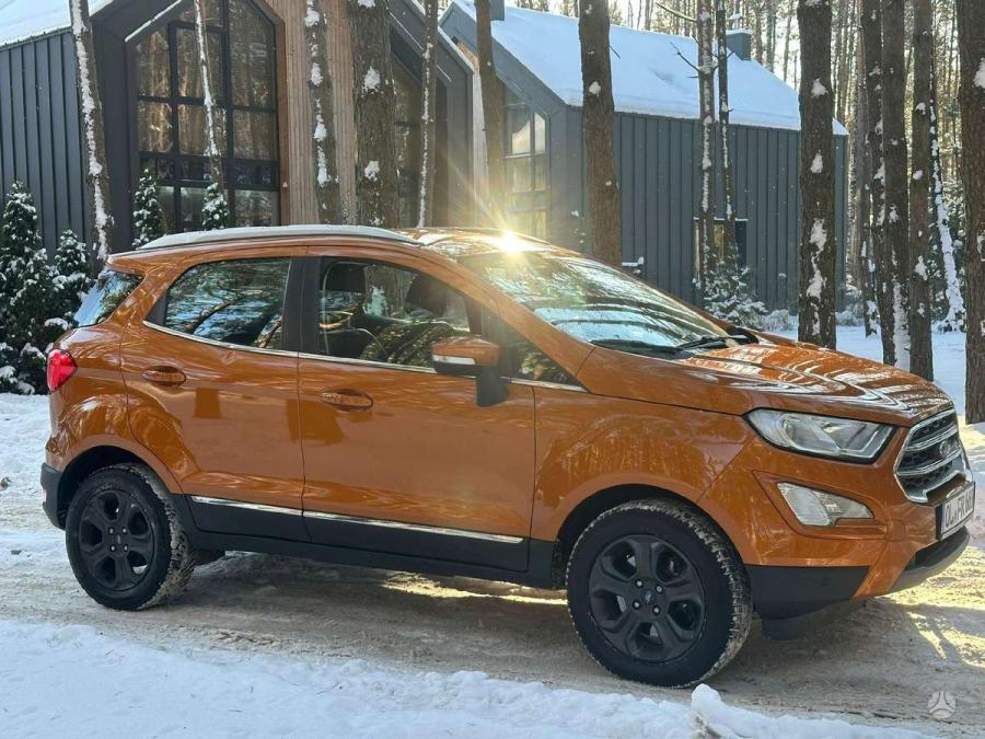 Orange Ford EcoSport 2018 in Vilnius, with an engine capacity of 1.00 L and mileage of 190 thousand km for 6900 €, photo 2 on AUTOMOTO.COM.LV