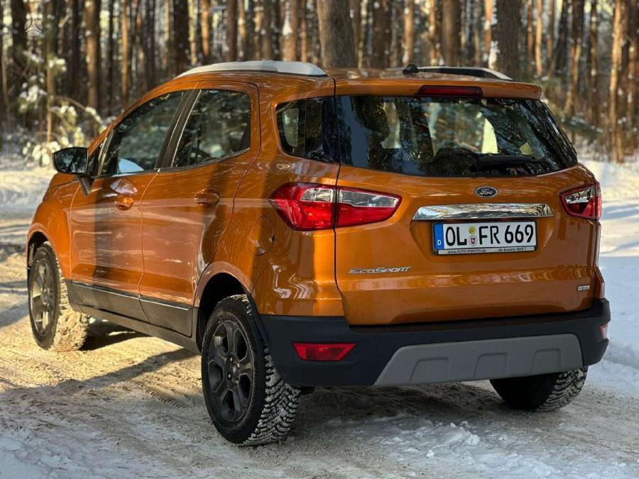Orange Ford EcoSport 2018 in Vilnius, with an engine capacity of 1.00 L and mileage of 190 thousand km for 6900 €, photo 5 on AUTOMOTO.COM.LV