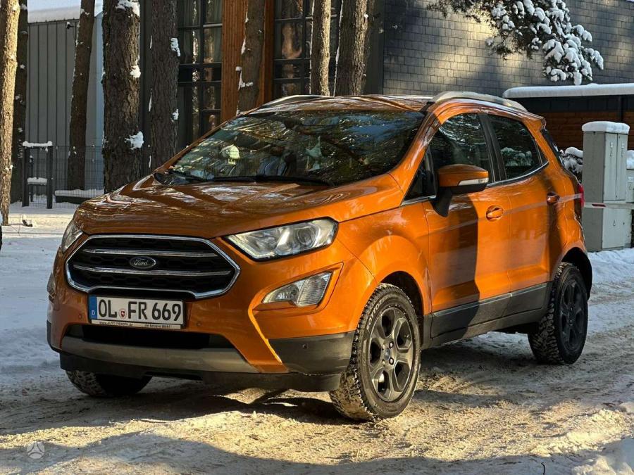 Orange Ford EcoSport 2018 in Vilnius, with an engine capacity of 1.00 L and mileage of 190 thousand km for 6900 €, photo 6 on AUTOMOTO.COM.LV