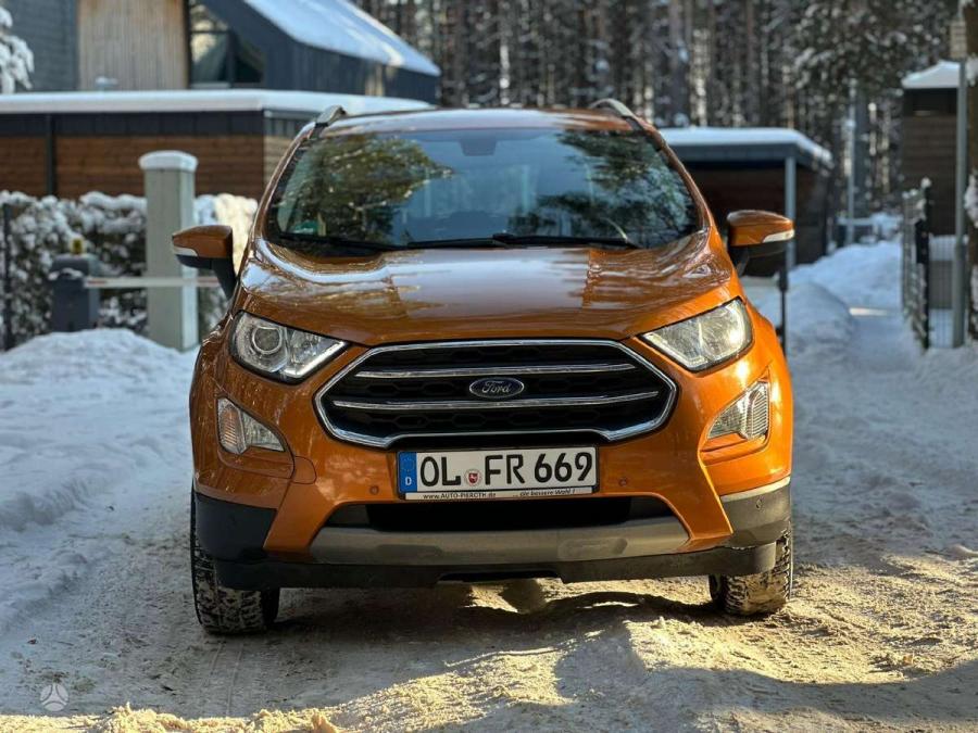 Orange Ford EcoSport 2018 in Vilnius, with an engine capacity of 1.00 L and mileage of 190 thousand km for 6900 €, photo 7 on AUTOMOTO.COM.LV