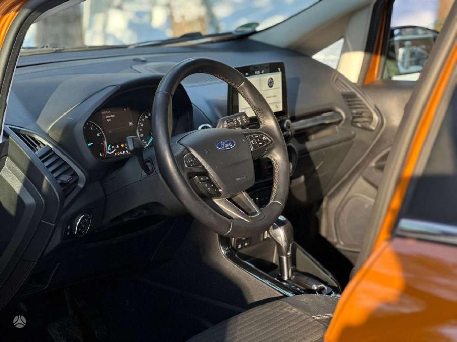 Orange Ford EcoSport 2018 in Vilnius, with an engine capacity of 1.00 L and mileage of 190 thousand km for 6900 €, photo 8 on AUTOMOTO.COM.LV
