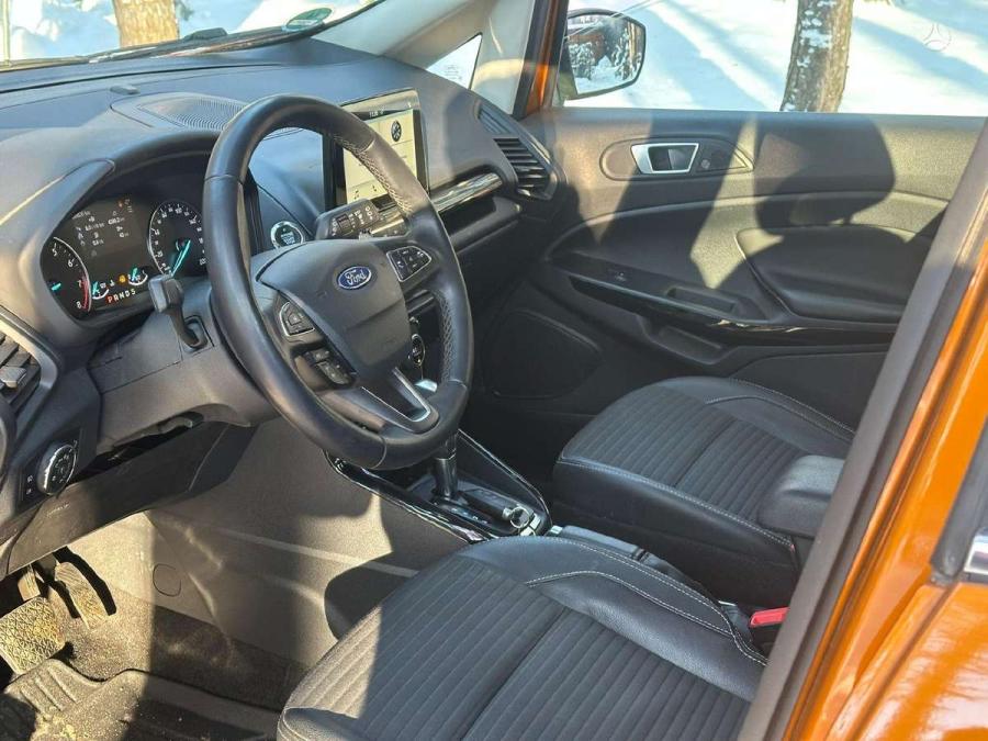 Orange Ford EcoSport 2018 in Vilnius, with an engine capacity of 1.00 L and mileage of 190 thousand km for 6900 €, photo 9 on AUTOMOTO.COM.LV