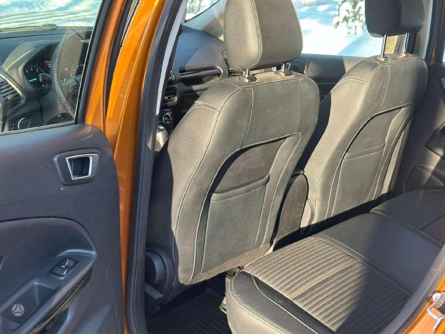 Orange Ford EcoSport 2018 in Vilnius, with an engine capacity of 1.00 L and mileage of 190 thousand km for 6900 €, photo 10 on AUTOMOTO.COM.LV
