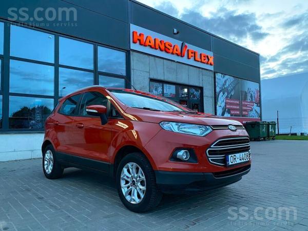 Orange Ford EcoSport 2014 in Cesis, with an engine capacity of 1.00 L and mileage of 134 thousand km for 7299 €, photo 4 on AUTOMOTO.COM.LV