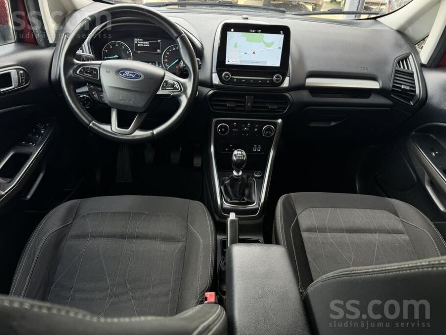 Sarkans Ford EcoSport 2018 Talsi, ar dzinēja tilpumu 1.00 L un nobraukumu 165 tūkst. km par 9000 €, foto 15 vietnē AUTOMOTO.COM.LV
