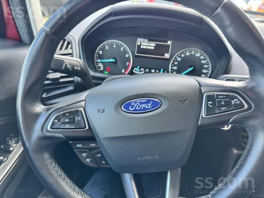 Sarkans Ford EcoSport 2018 Talsi, ar dzinēja tilpumu 1.00 L un nobraukumu 165 tūkst. km par 9000 €, foto 21 vietnē AUTOMOTO.COM.LV