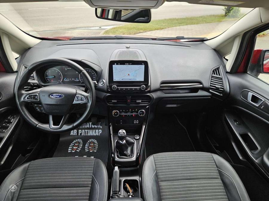 Sarkans Ford EcoSport 2018 Šauļi, ar dzinēja tilpumu 1.00 L un nobraukumu 75 tūkst. km par 7950 €, foto 13 vietnē AUTOMOTO.COM.LV