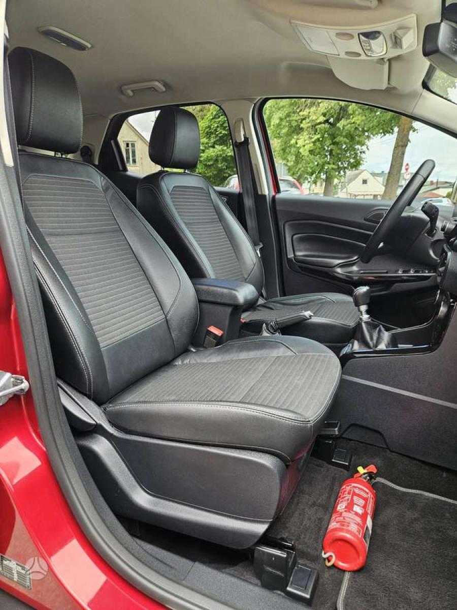 Sarkans Ford EcoSport 2018 Šauļi, ar dzinēja tilpumu 1.00 L un nobraukumu 75 tūkst. km par 7950 €, foto 18 vietnē AUTOMOTO.COM.LV