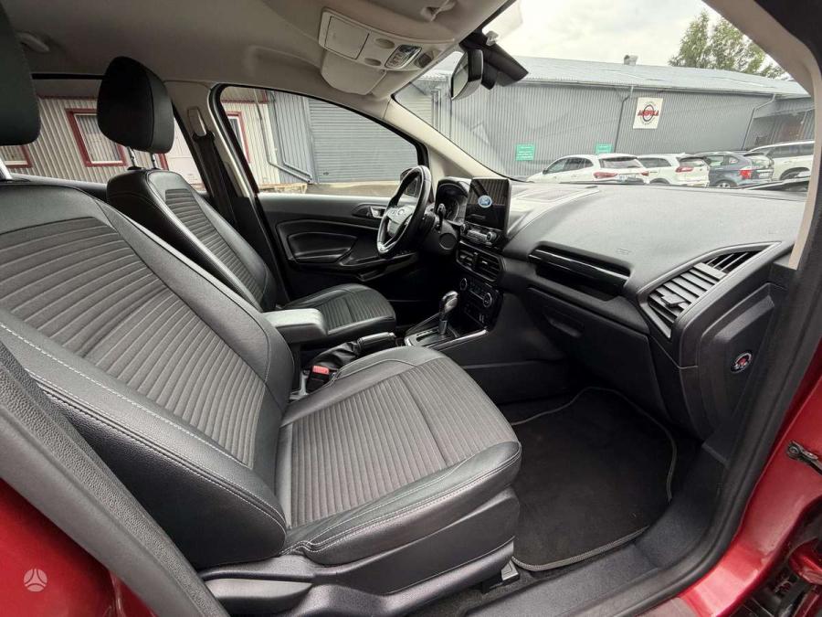 Red Ford EcoSport 2018 in Taurage, with an engine capacity of 1.00 L and mileage of 161 thousand km for 6900 €, photo 11 on AUTOMOTO.COM.LV