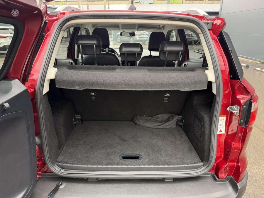 Red Ford EcoSport 2018 in Taurage, with an engine capacity of 1.00 L and mileage of 161 thousand km for 6900 €, photo 14 on AUTOMOTO.COM.LV