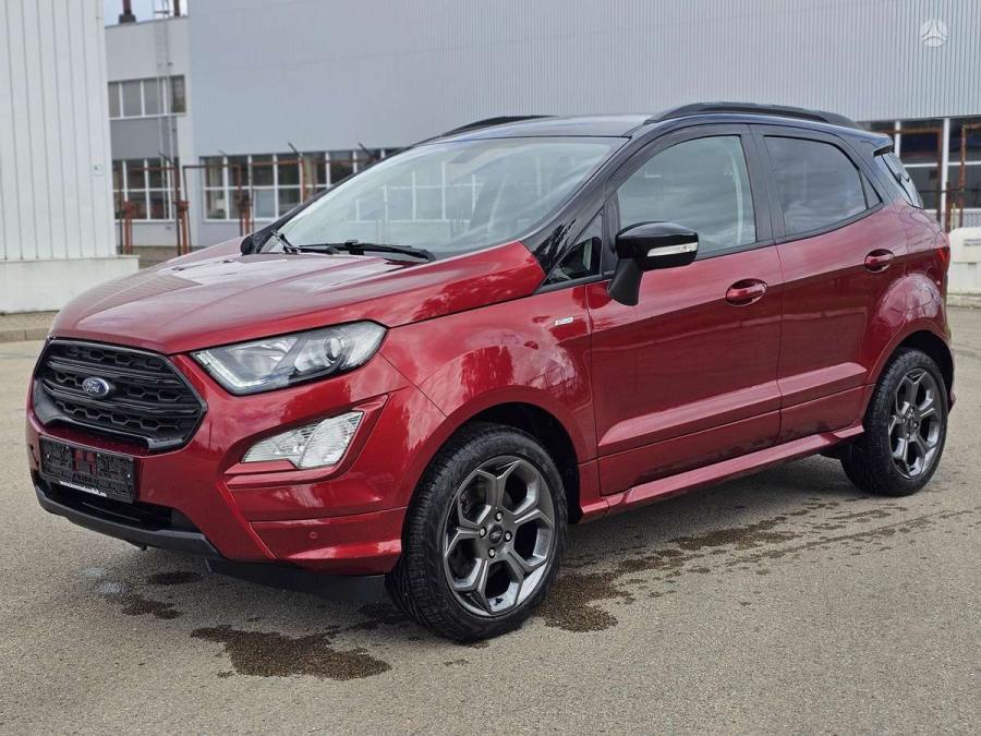 Red Ford EcoSport 2018 in Rokiskis, with an engine capacity of 1.00 L and mileage of 63 thousand km for 7950 €, photo 4 on AUTOMOTO.COM.LV