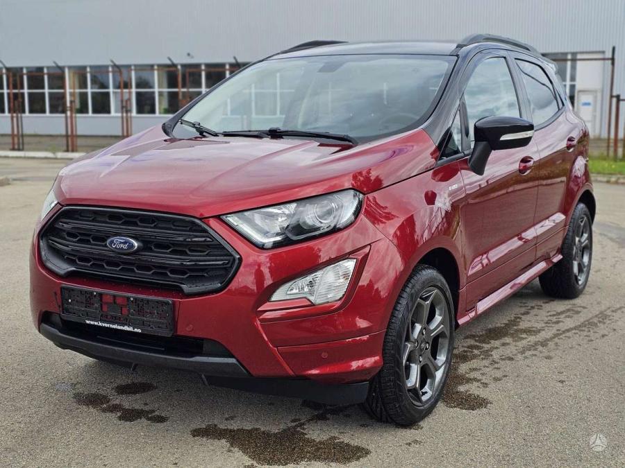 Red Ford EcoSport 2018 in Rokiskis, with an engine capacity of 1.00 L and mileage of 63 thousand km for 7950 €, photo 6 on AUTOMOTO.COM.LV