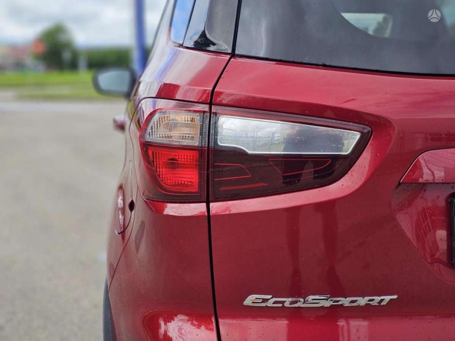Red Ford EcoSport 2018 in Rokiskis, with an engine capacity of 1.00 L and mileage of 63 thousand km for 7950 €, photo 14 on AUTOMOTO.COM.LV