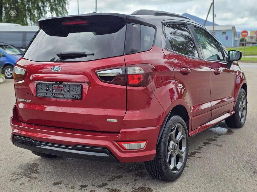 Red Ford EcoSport 2018 in Rokiskis, with an engine capacity of 1.00 L and mileage of 63 thousand km for 7950 €, photo 15 on AUTOMOTO.COM.LV