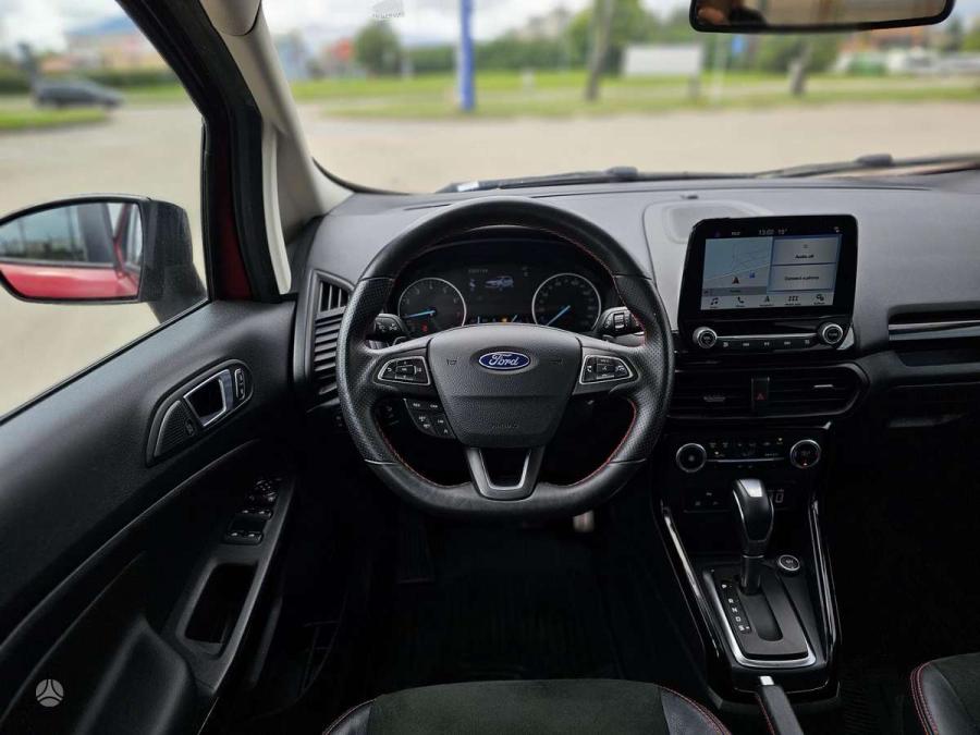 Red Ford EcoSport 2018 in Rokiskis, with an engine capacity of 1.00 L and mileage of 63 thousand km for 7950 €, photo 24 on AUTOMOTO.COM.LV