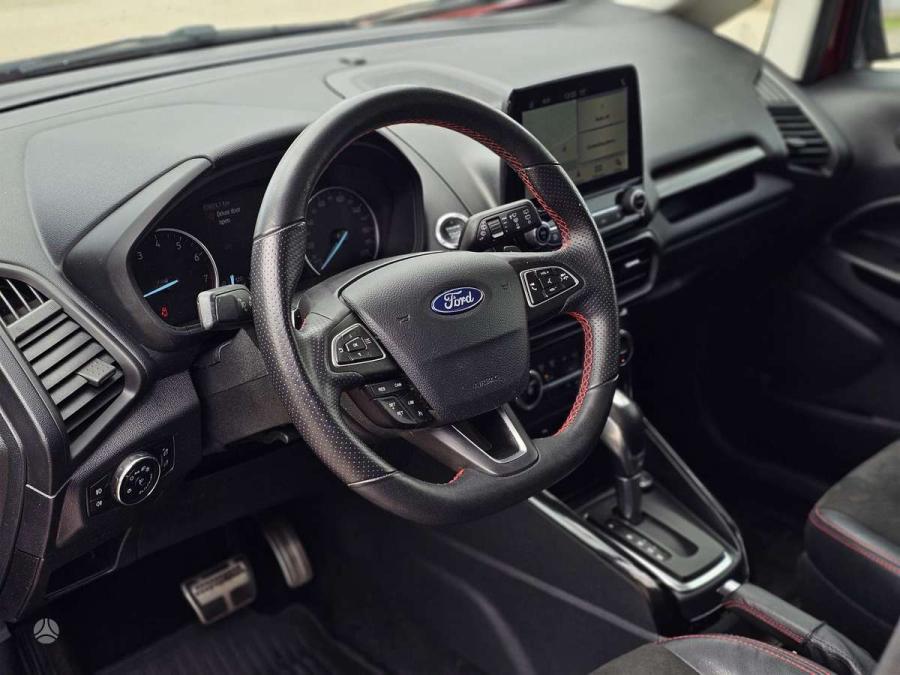 Red Ford EcoSport 2018 in Rokiskis, with an engine capacity of 1.00 L and mileage of 63 thousand km for 7950 €, photo 32 on AUTOMOTO.COM.LV