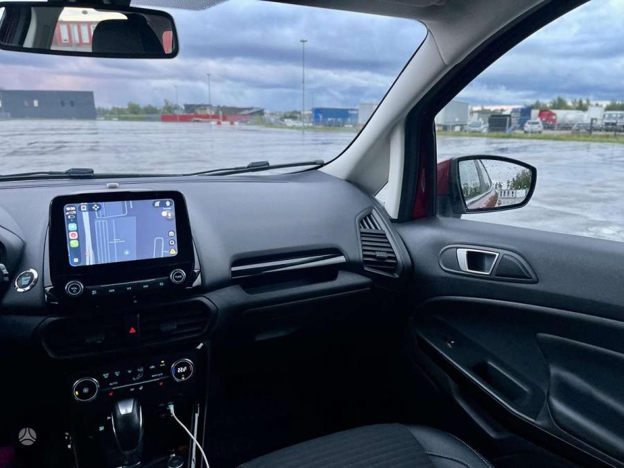 Sarkans Ford EcoSport 2019 Viļņa, ar dzinēja tilpumu 1.00 L un nobraukumu 124 tūkst. km par 7600 €, foto 13 vietnē AUTOMOTO.COM.LV