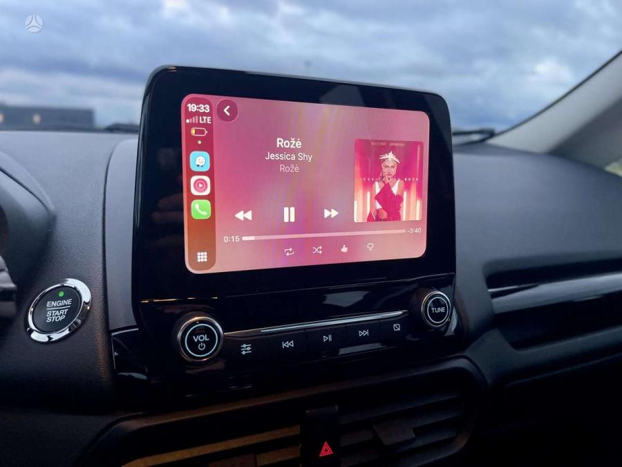Sarkans Ford EcoSport 2019 Viļņa, ar dzinēja tilpumu 1.00 L un nobraukumu 124 tūkst. km par 7600 €, foto 23 vietnē AUTOMOTO.COM.LV