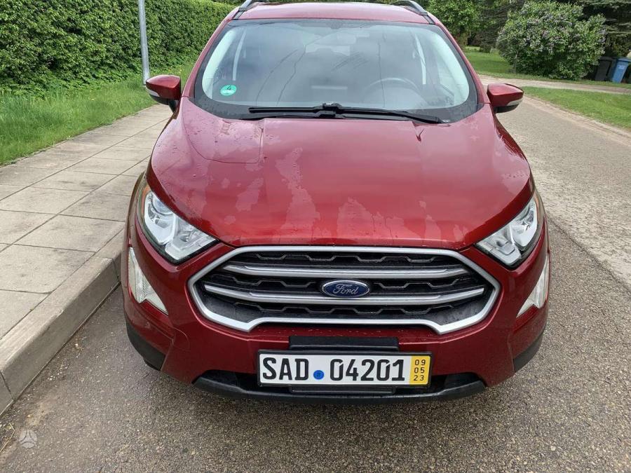 Red Ford EcoSport 2020 in Utena, with an engine capacity of 1.00 L and mileage of 90 thousand km for 8990 €, photo 4 on AUTOMOTO.COM.LV