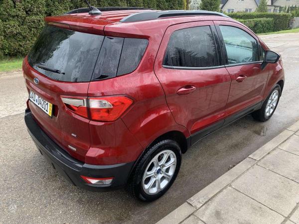 Red Ford EcoSport 2020 in Utena, with an engine capacity of 1.00 L and mileage of 90 thousand km for 8990 €, photo 4 on AUTOMOTO.COM.LV