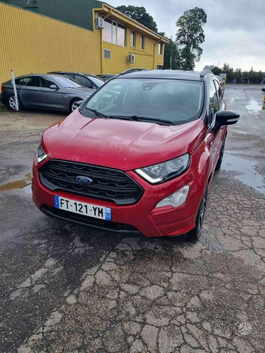 Red Ford EcoSport 2020 in Taurage, with an engine capacity of 1.00 L and mileage of 116 thousand km for 8600 €, photo 3 on AUTOMOTO.COM.LV