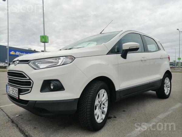 White Ford EcoSport 2015 in Riga, with an engine capacity of 1.50 L and mileage of 198 thousand km for 5500 €, photo 1 on AUTOMOTO.COM.LV
