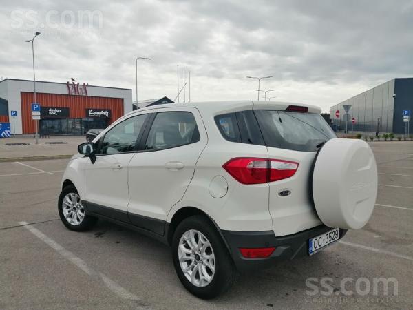 White Ford EcoSport 2015 in Riga, with an engine capacity of 1.50 L and mileage of 198 thousand km for 5500 €, photo 5 on AUTOMOTO.COM.LV