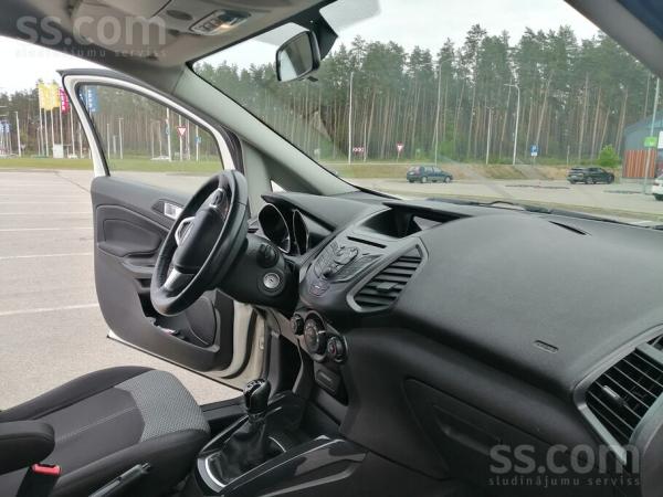 White Ford EcoSport 2015 in Riga, with an engine capacity of 1.50 L and mileage of 198 thousand km for 5500 €, photo 8 on AUTOMOTO.COM.LV