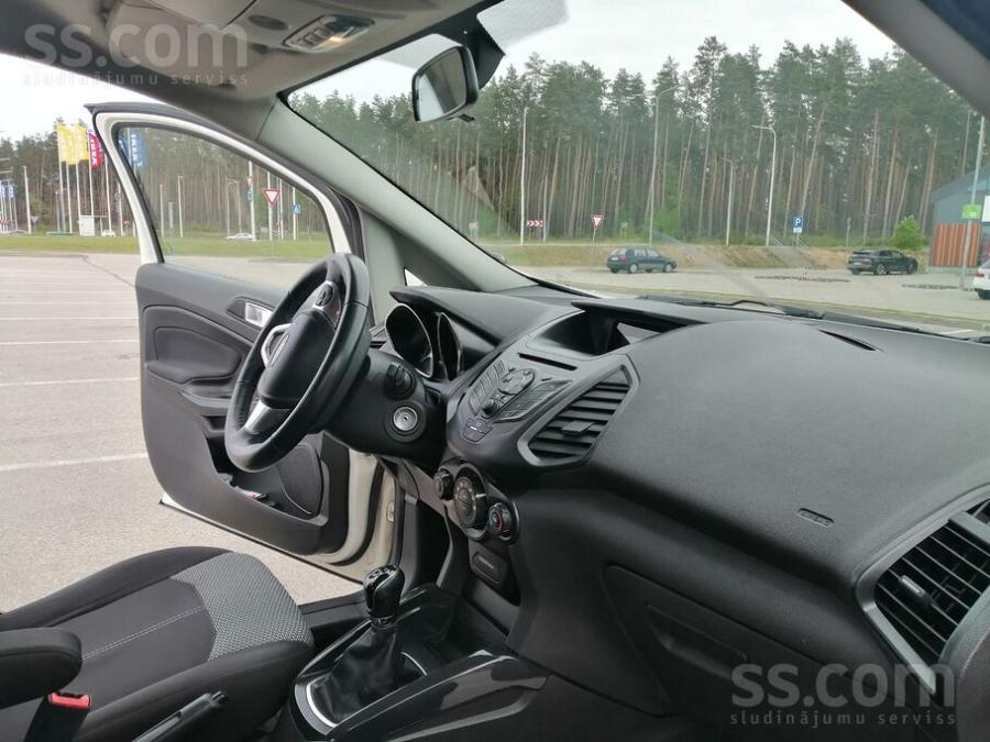 Balts Ford EcoSport 2015 Rīga, ar dzinēja tilpumu 1.50 L un nobraukumu 198 tūkst. km par 5500 €, foto 9 vietnē AUTOMOTO.COM.LV