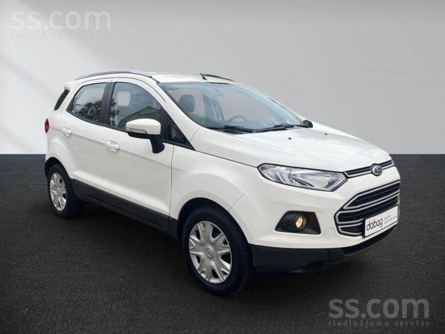 White Ford EcoSport 2016 in Ogre, with an engine capacity of 1.40 L and mileage of 80 thousand km for 7495 €, photo 2 on AUTOMOTO.COM.LV