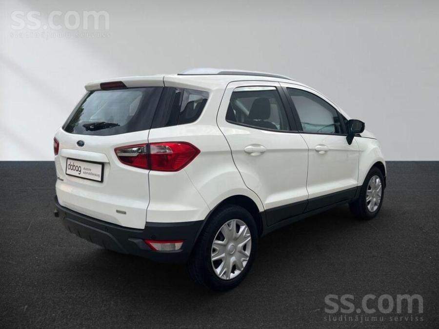 White Ford EcoSport 2016 in Ogre, with an engine capacity of 1.40 L and mileage of 80 thousand km for 7495 €, photo 4 on AUTOMOTO.COM.LV