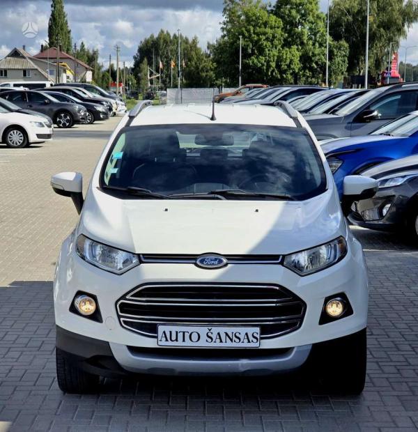 White Ford EcoSport 2016 in Taurage, with an engine capacity of 1.00 L and mileage of 94 thousand km for 4350 €, photo 5 on AUTOMOTO.COM.LV