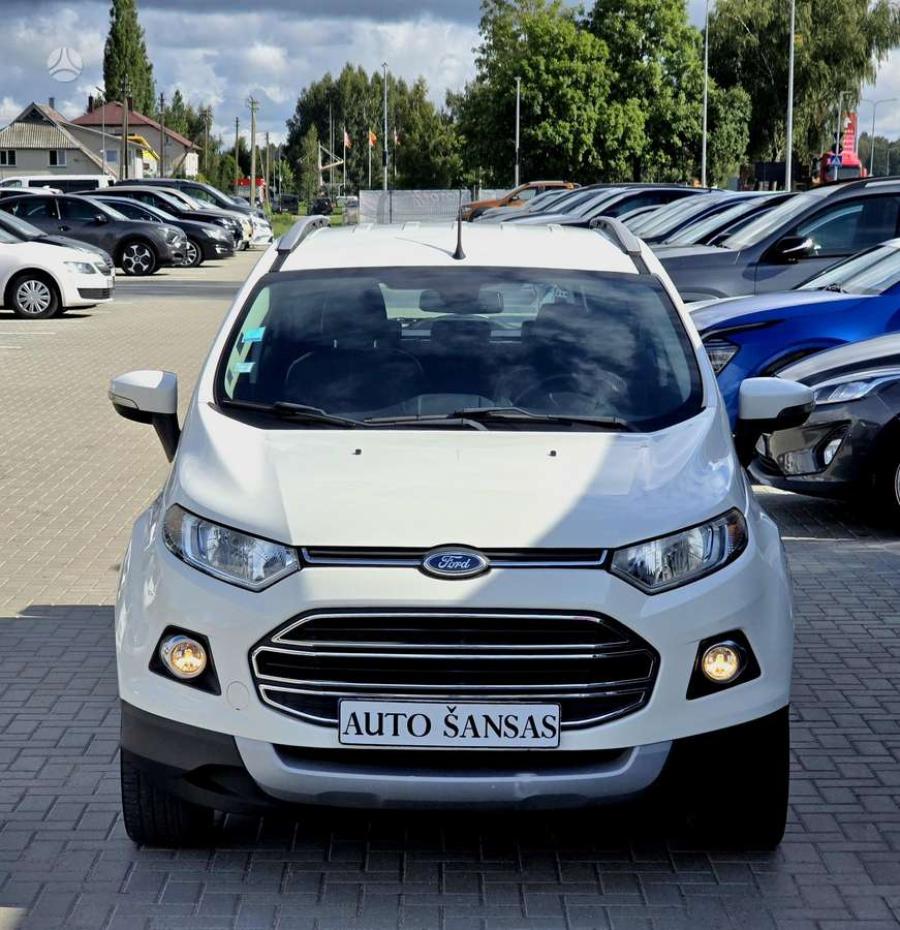 White Ford EcoSport 2016 in Taurage, with an engine capacity of 1.00 L and mileage of 94 thousand km for 4350 €, photo 5 on AUTOMOTO.COM.LV