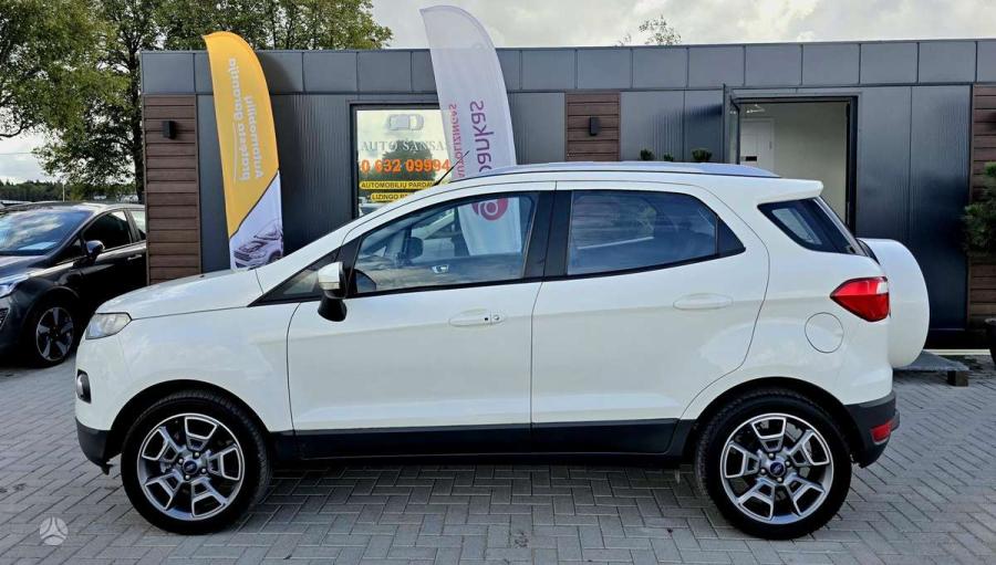 White Ford EcoSport 2016 in Taurage, with an engine capacity of 1.00 L and mileage of 94 thousand km for 4350 €, photo 6 on AUTOMOTO.COM.LV