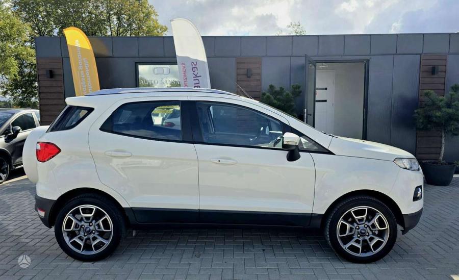 White Ford EcoSport 2016 in Taurage, with an engine capacity of 1.00 L and mileage of 94 thousand km for 4350 €, photo 7 on AUTOMOTO.COM.LV