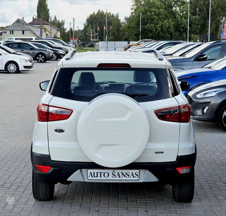 White Ford EcoSport 2016 in Taurage, with an engine capacity of 1.00 L and mileage of 94 thousand km for 4350 €, photo 11 on AUTOMOTO.COM.LV