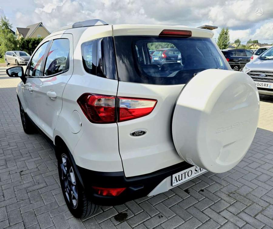 White Ford EcoSport 2016 in Taurage, with an engine capacity of 1.00 L and mileage of 94 thousand km for 4350 €, photo 14 on AUTOMOTO.COM.LV