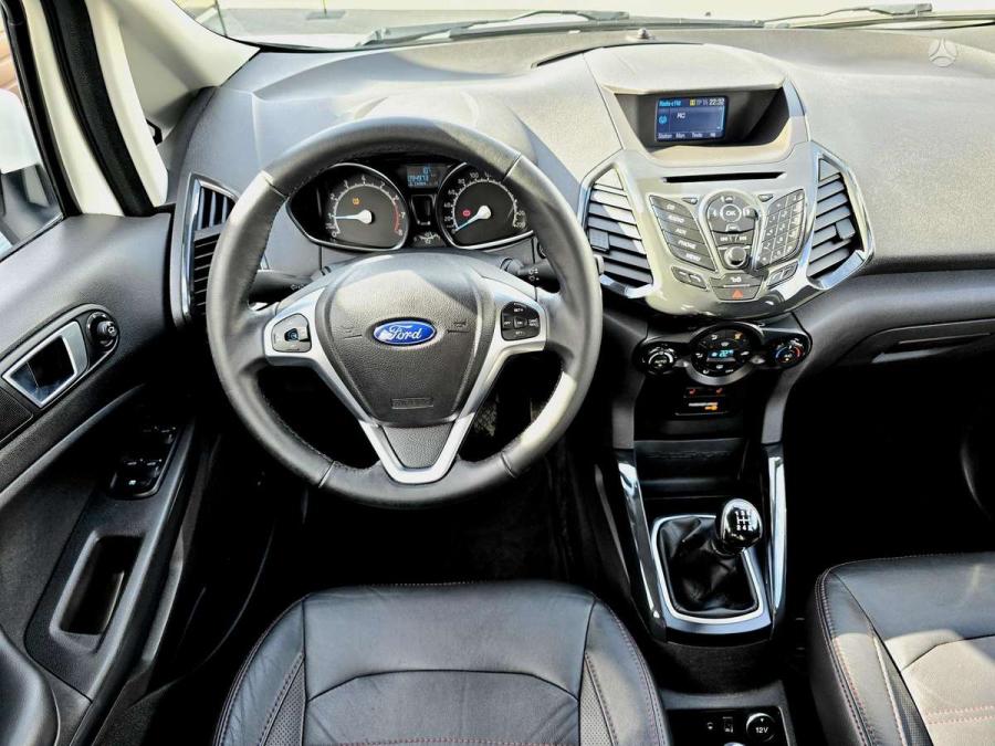 White Ford EcoSport 2016 in Taurage, with an engine capacity of 1.00 L and mileage of 94 thousand km for 4350 €, photo 17 on AUTOMOTO.COM.LV