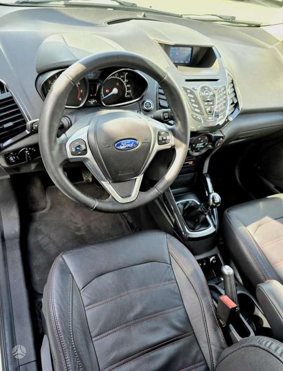 White Ford EcoSport 2016 in Taurage, with an engine capacity of 1.00 L and mileage of 94 thousand km for 4350 €, photo 22 on AUTOMOTO.COM.LV