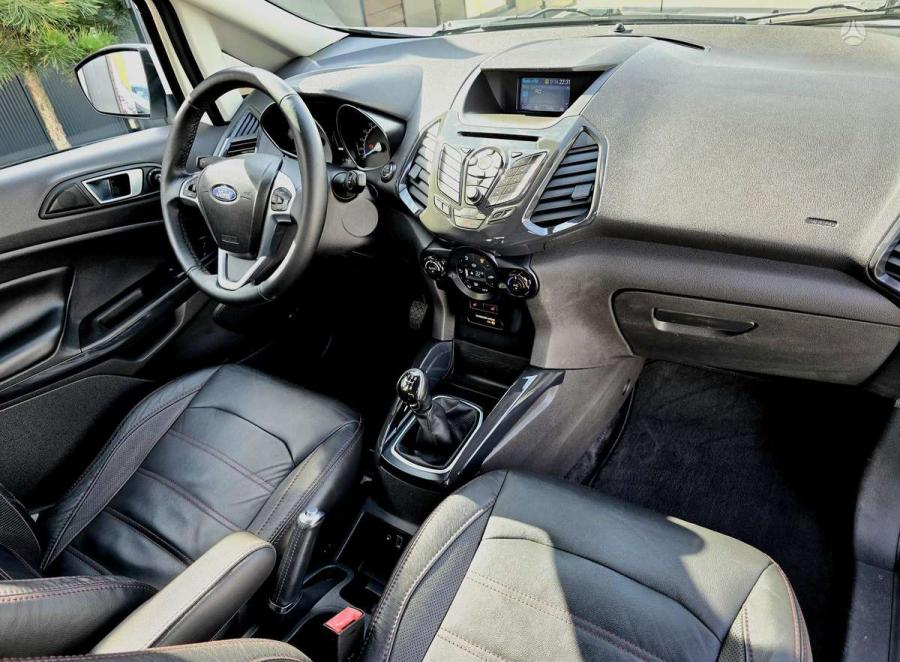 White Ford EcoSport 2016 in Taurage, with an engine capacity of 1.00 L and mileage of 94 thousand km for 4350 €, photo 24 on AUTOMOTO.COM.LV