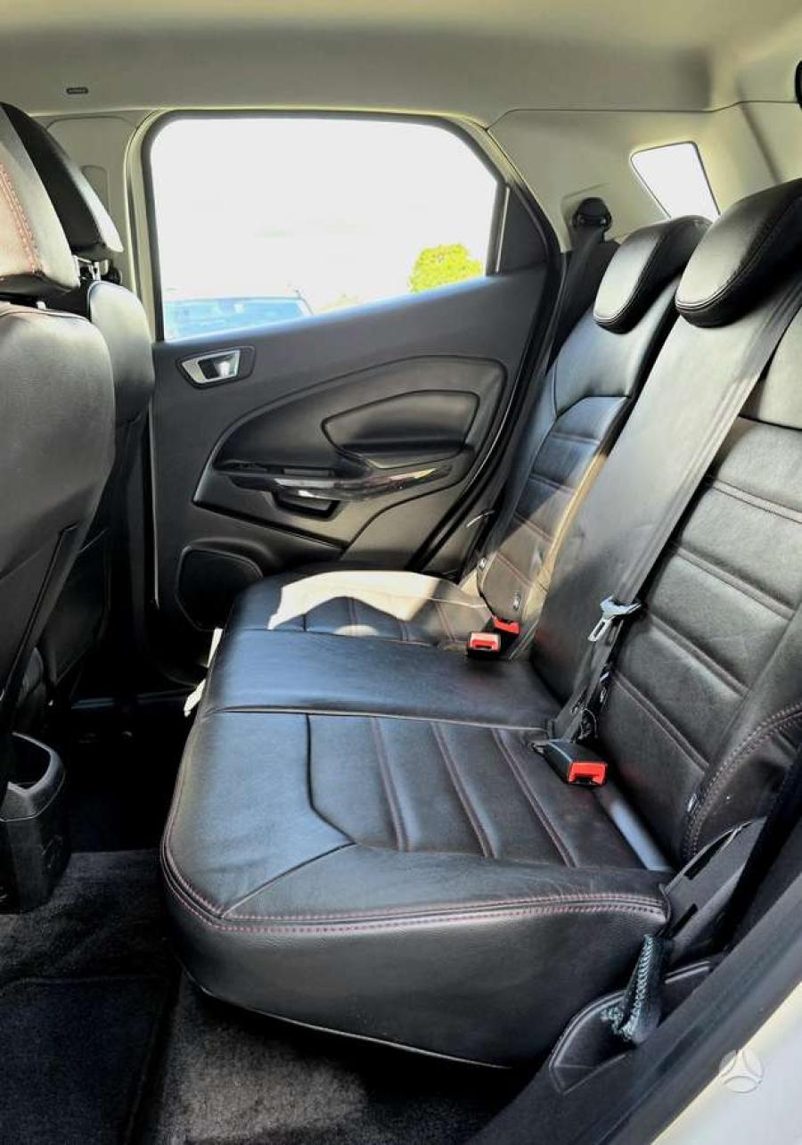 White Ford EcoSport 2016 in Taurage, with an engine capacity of 1.00 L and mileage of 94 thousand km for 4350 €, photo 25 on AUTOMOTO.COM.LV