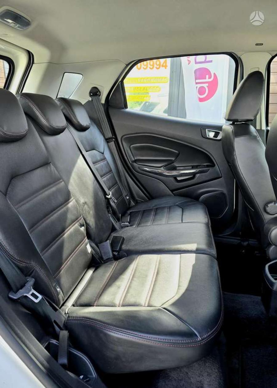 White Ford EcoSport 2016 in Taurage, with an engine capacity of 1.00 L and mileage of 94 thousand km for 4350 €, photo 26 on AUTOMOTO.COM.LV