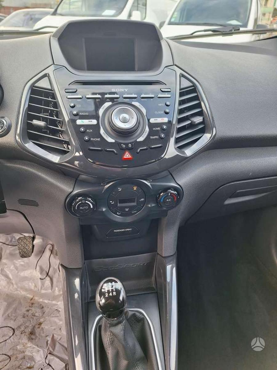 Balts Ford EcoSport 2016 Tauragė, ar dzinēja tilpumu 1.00 L un nobraukumu 130 tūkst. km par 4700 €, foto 12 vietnē AUTOMOTO.COM.LV